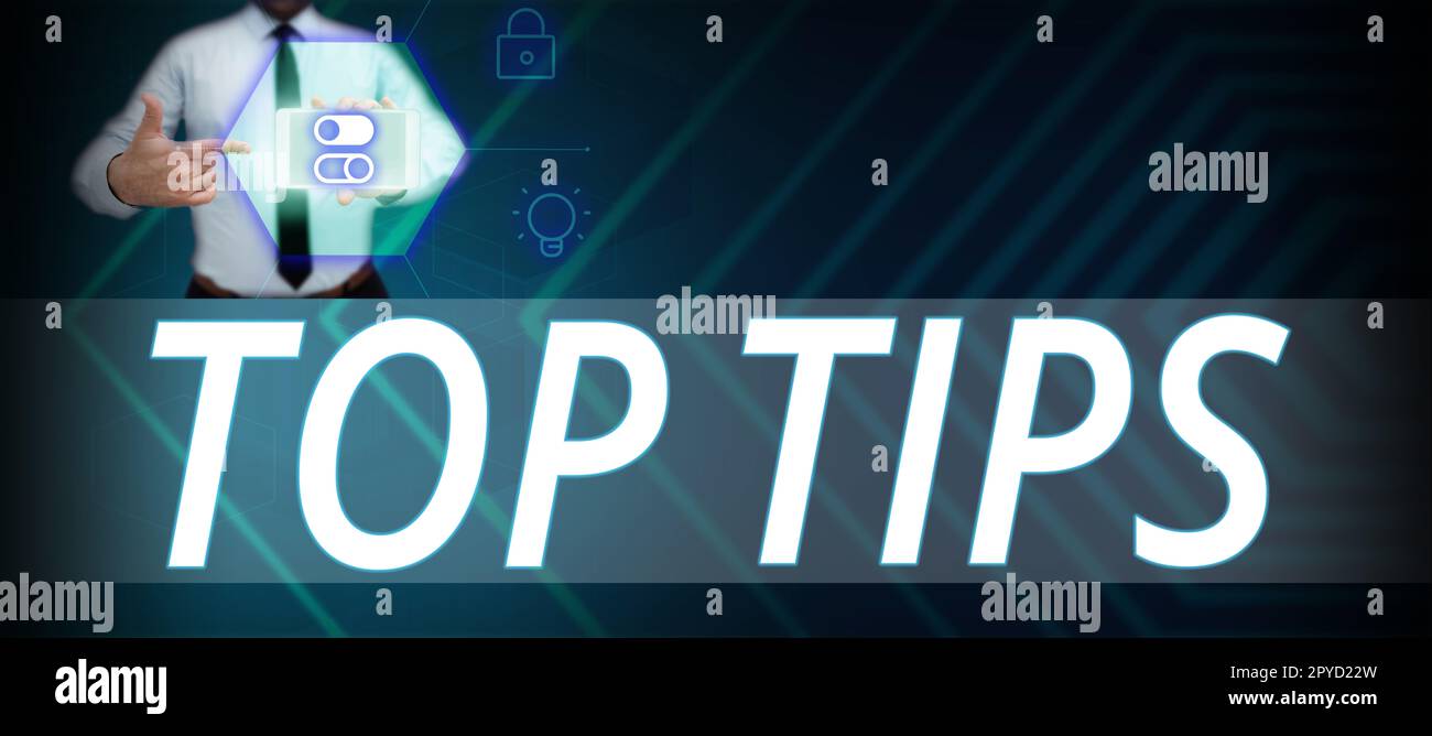 Top tips hi-res stock photography and images - Alamy