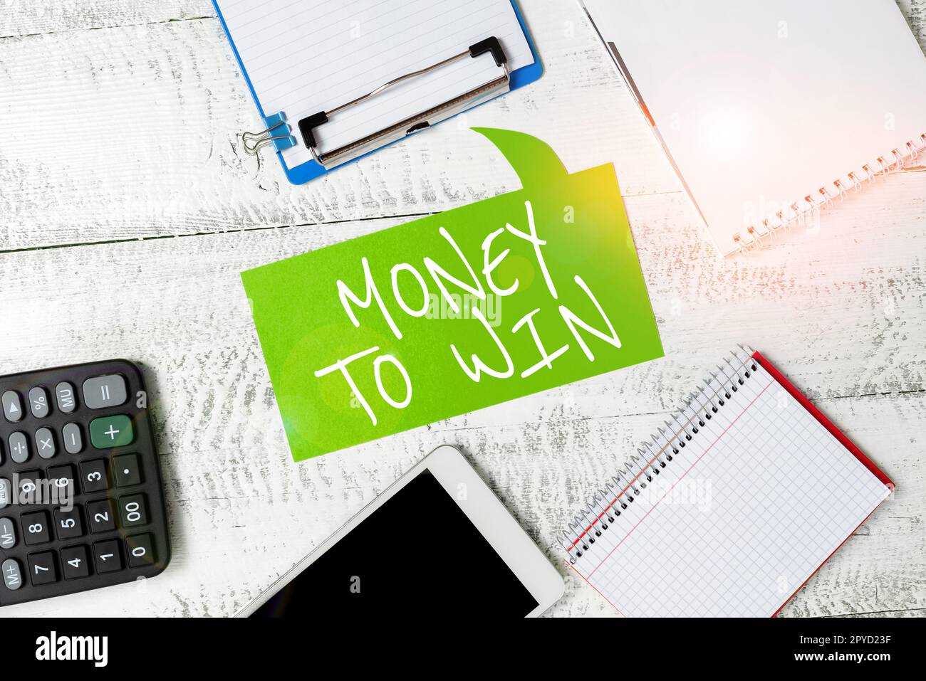 Writing displaying text Money To Win. Word for Calculating revenues are ...