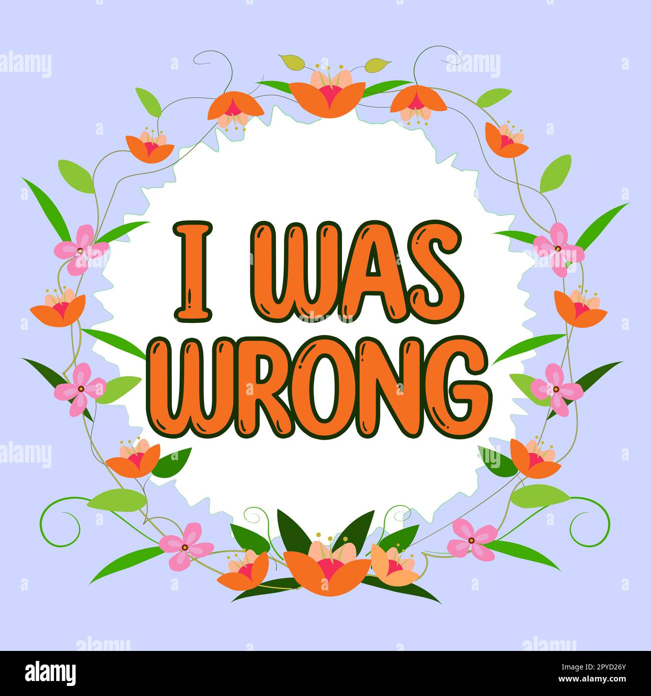 Conceptual caption I Was Wrong. Conceptual photo Acceptance of a ...