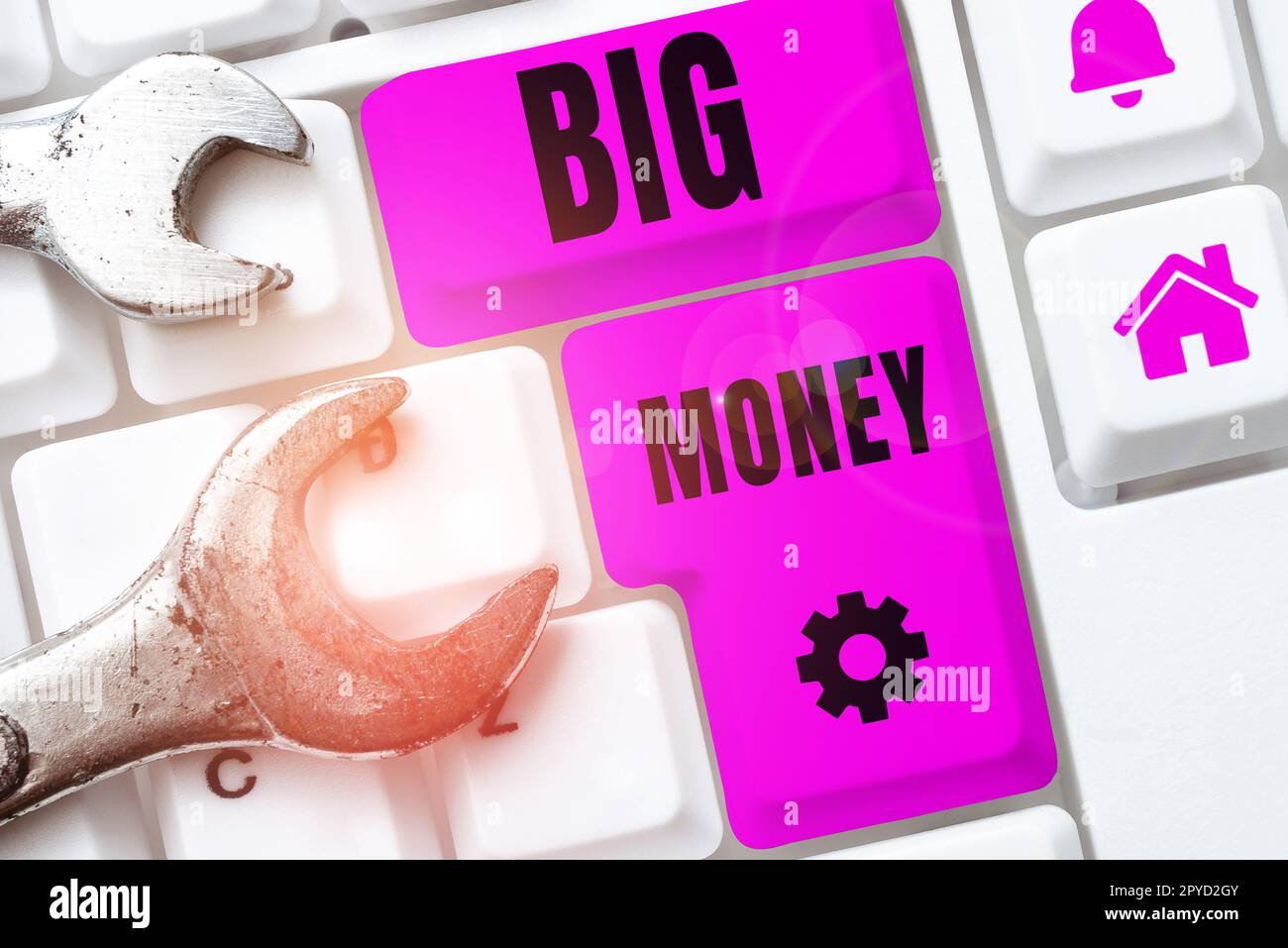 Text caption presenting Big Money. Business showcase Pertaining to a ...