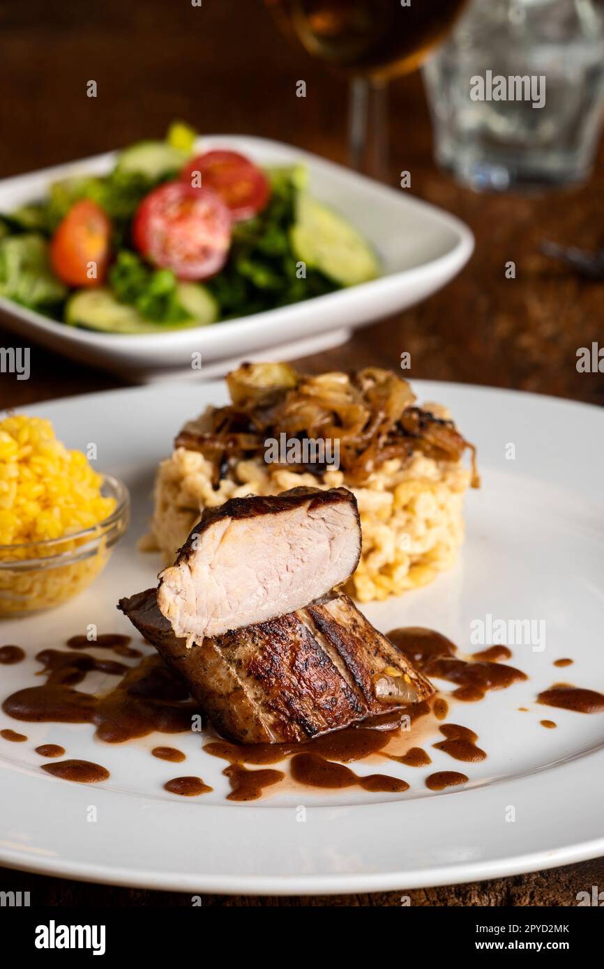 roasted pork fillet Stock Photo - Alamy