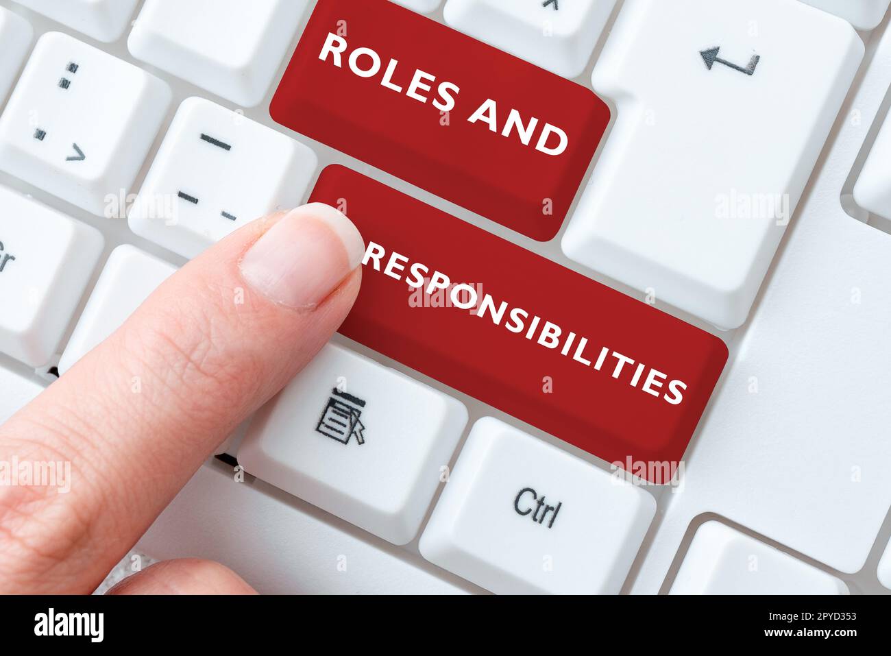 Conceptual display Roles And Responsibilities. Word Written on Business ...