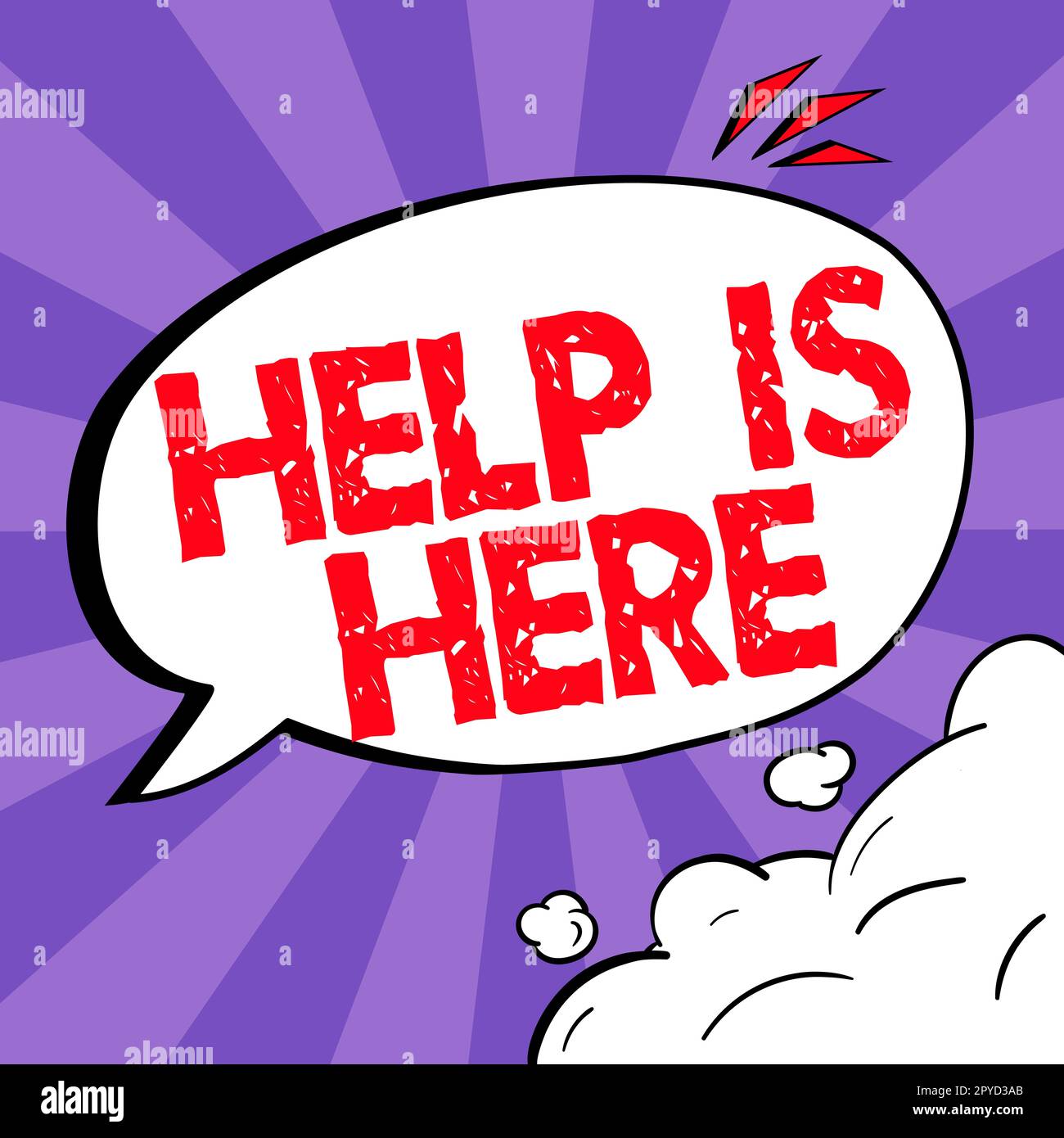 Conceptual display Help Is Here. Business showcase The action of ...