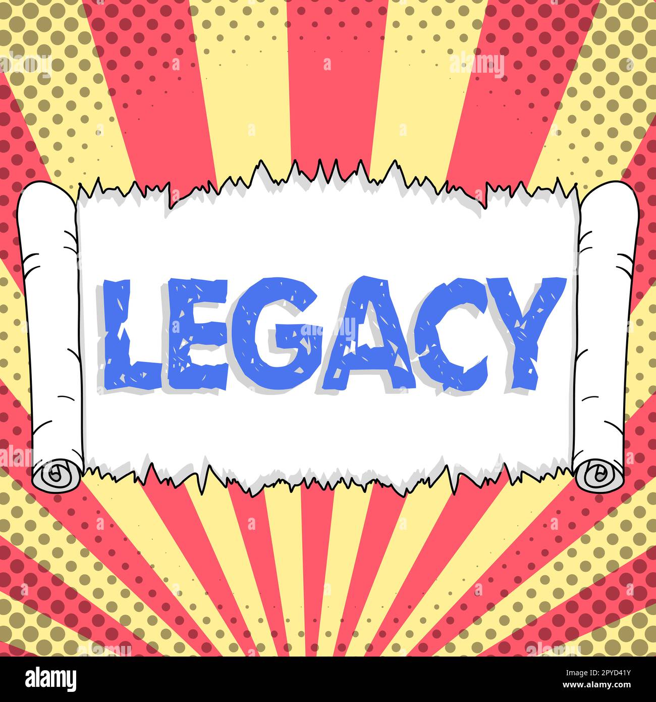 Sign displaying Legacy. Business approach Transmitted Received from an ...