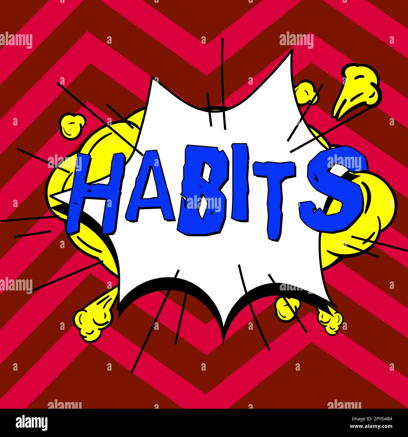 Text sign showing Habits. Internet Concept Regular tendency or practice ...