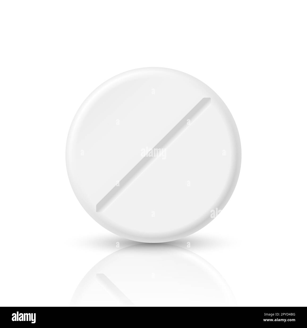 Vector 3d Realistic White Round Pharmaceutical Medical Pill, Capsule ...