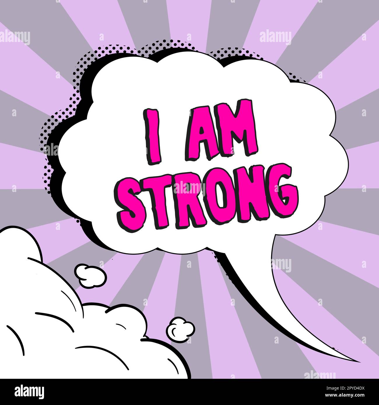 Inspiration showing sign I Am Strong. Business overview Have great strength being healthy ...