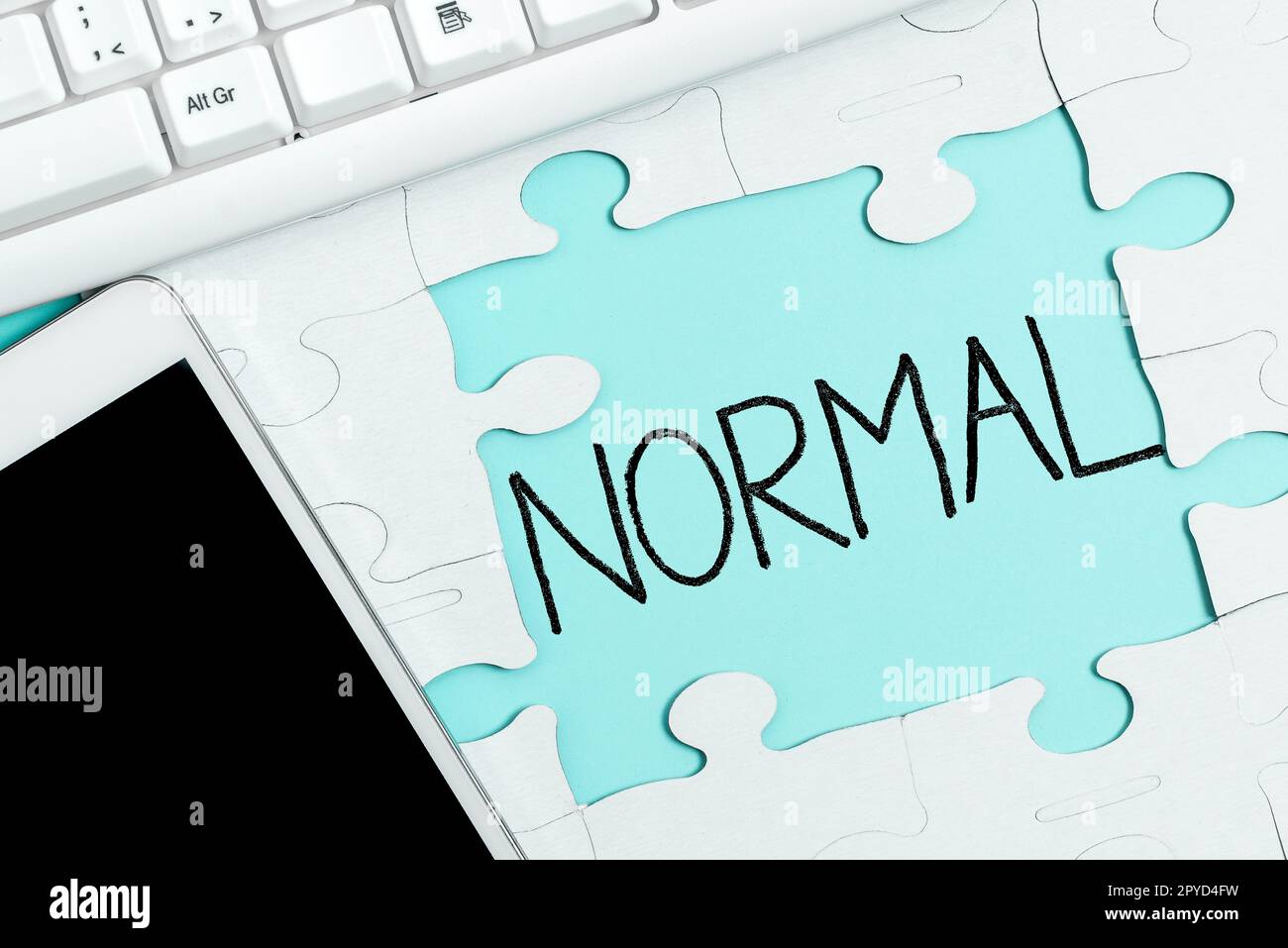 Hand writing sign Normal. Business overview system of public needs that ...