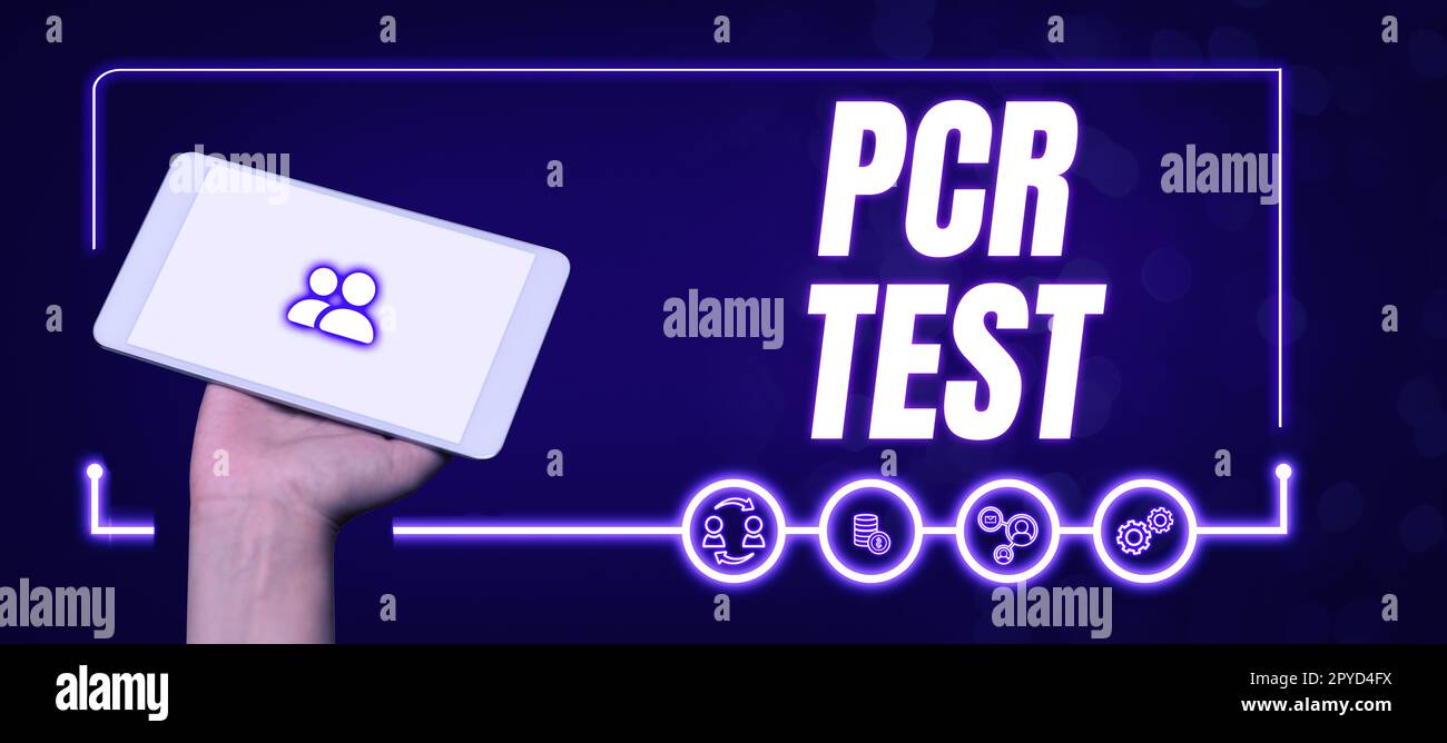 Handwriting text Pcr Test. Business approach qualitative detection of ...