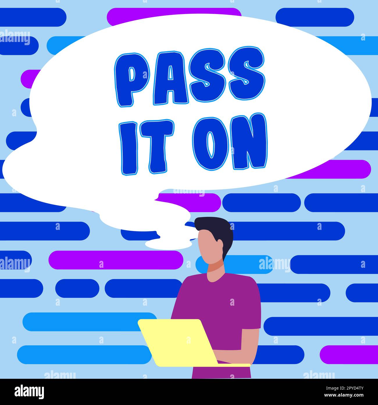 Inspiration showing sign Pass It On. Business idea Share something with ...