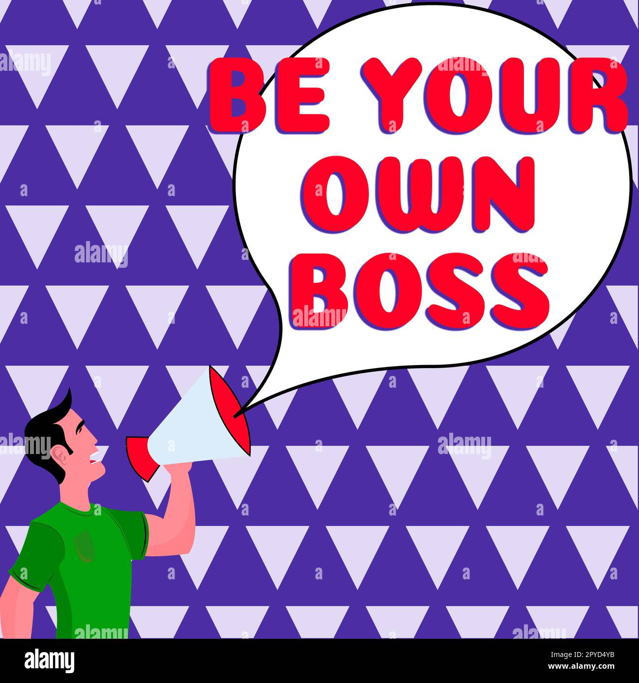 Conceptual caption Be Your Own Boss. Word Written on Entrepreneurship ...