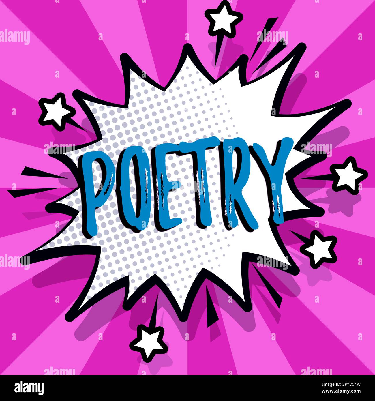 Hand writing sign Poetry. Business showcase literary work in which ...