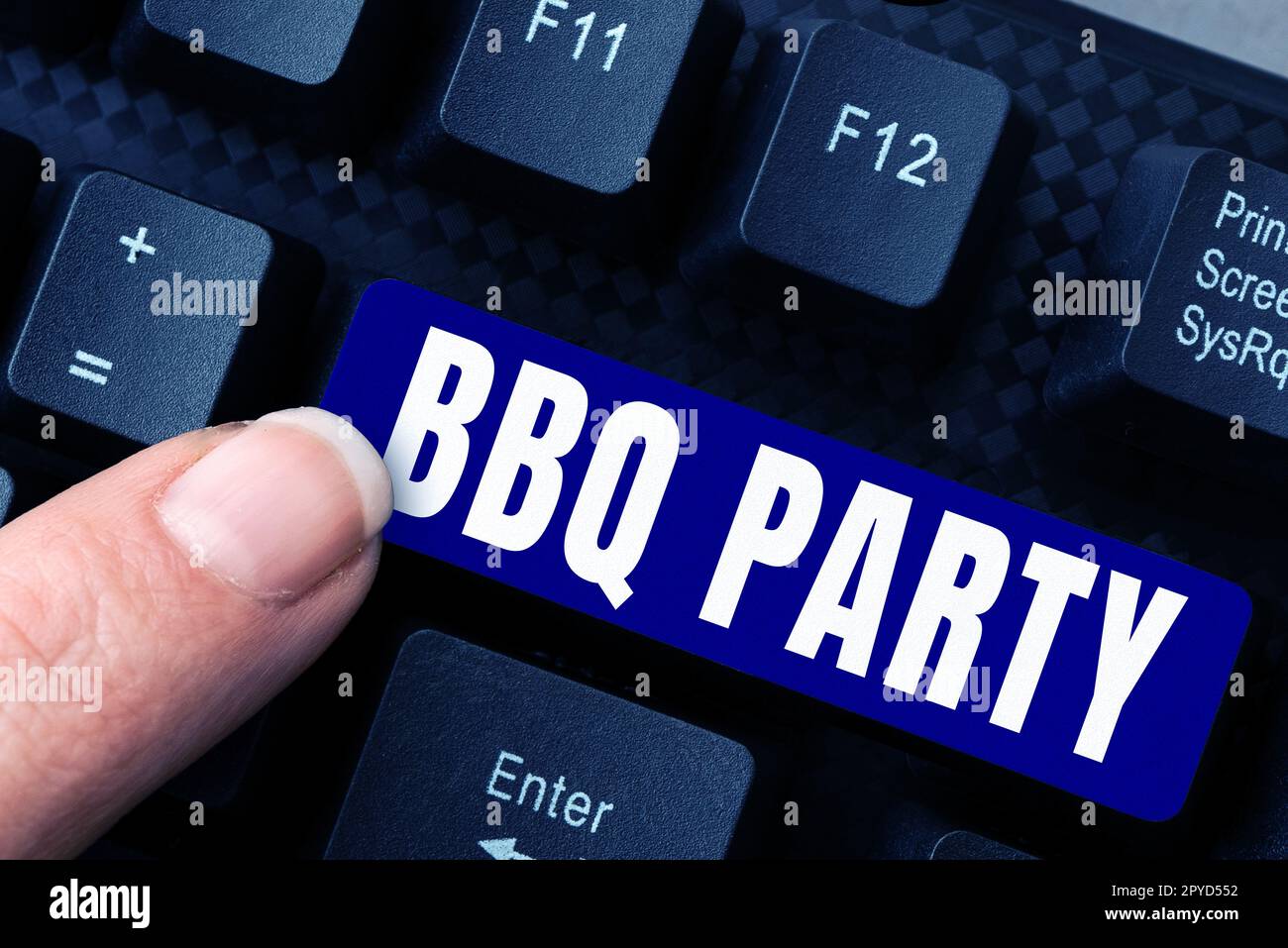 Vintage barbecue party invitation grill food menu card hi-res stock ...