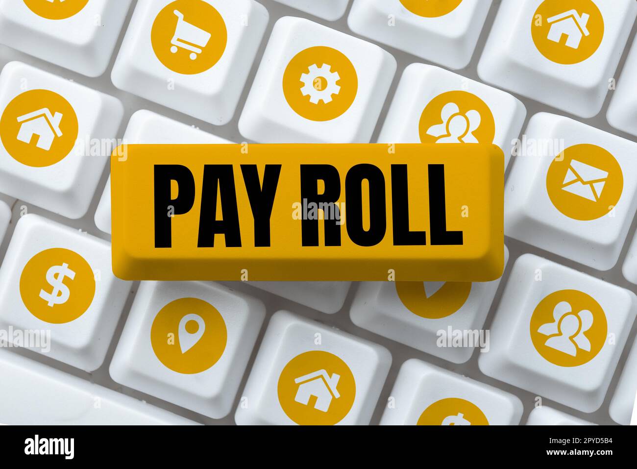 Hand writing sign Pay Roll. Business concept Amount of wages and ...