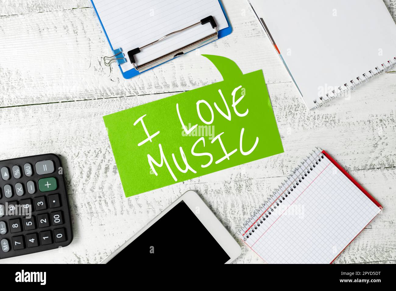 Writing displaying text I Love Music. Business showcase Having ...