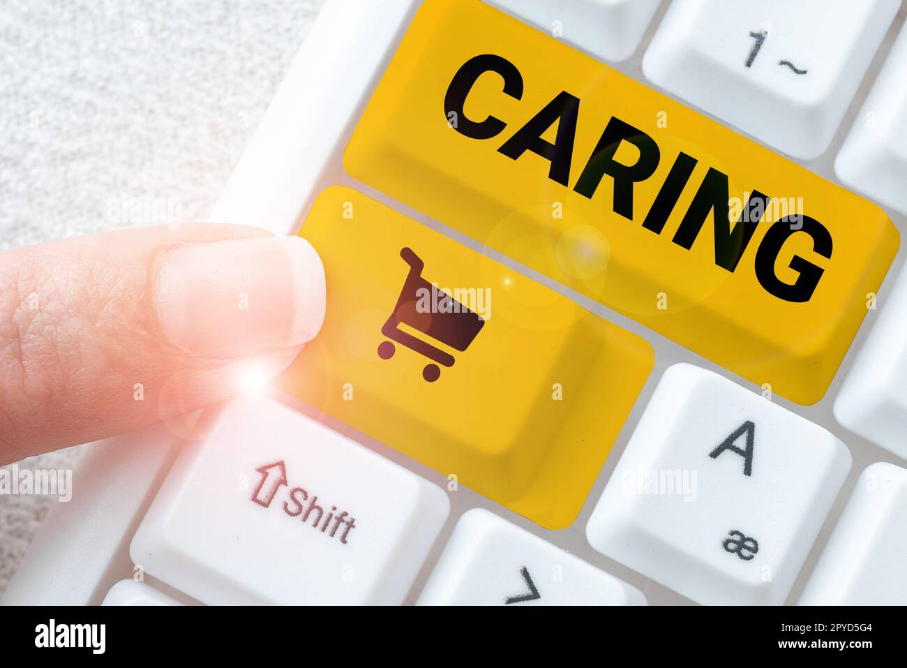 Text sign showing Caring. Business showcase practice of looking after ...