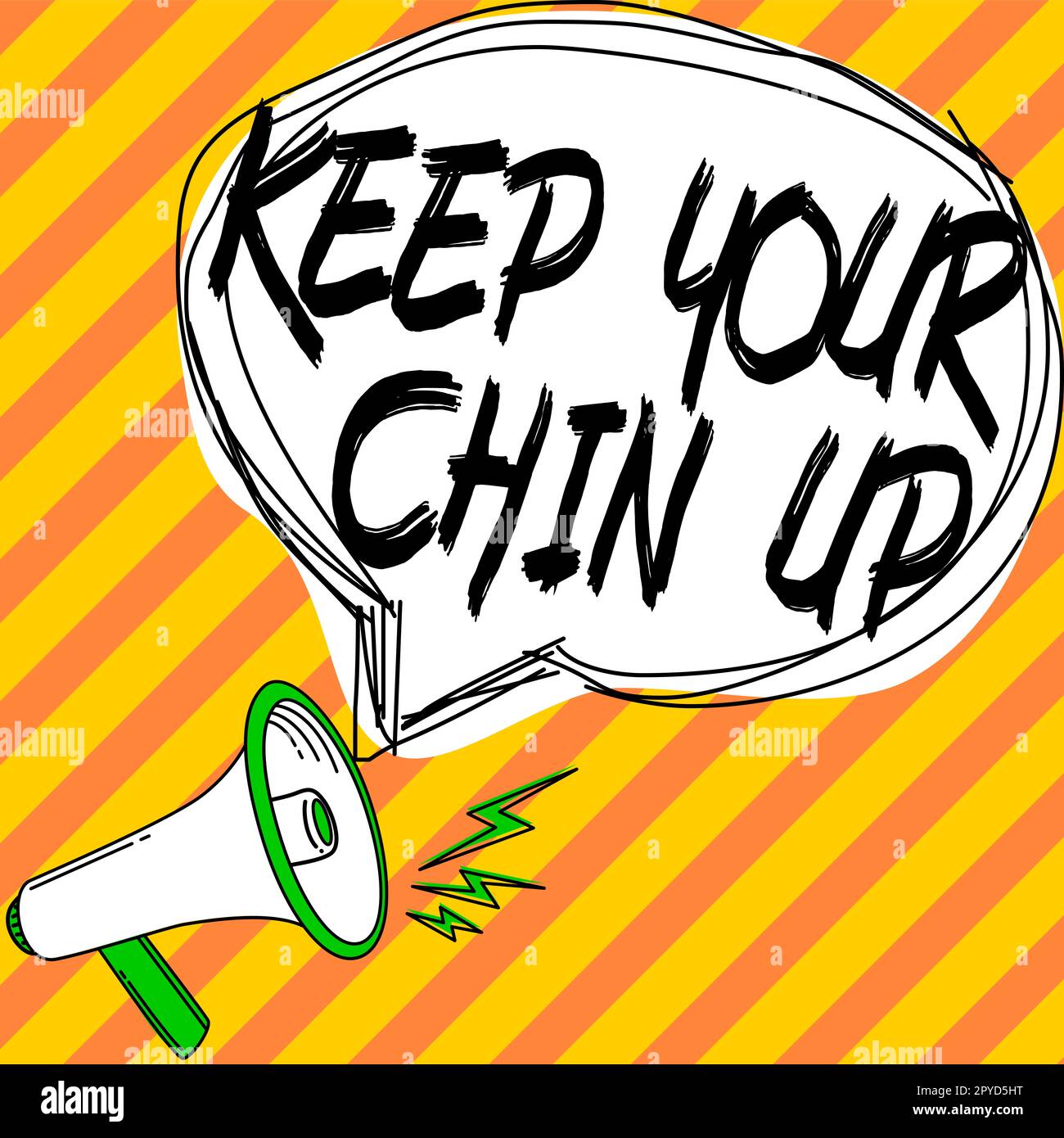 Conceptual caption Keep Your Chin Up. Internet Concept Remain cheerful ...
