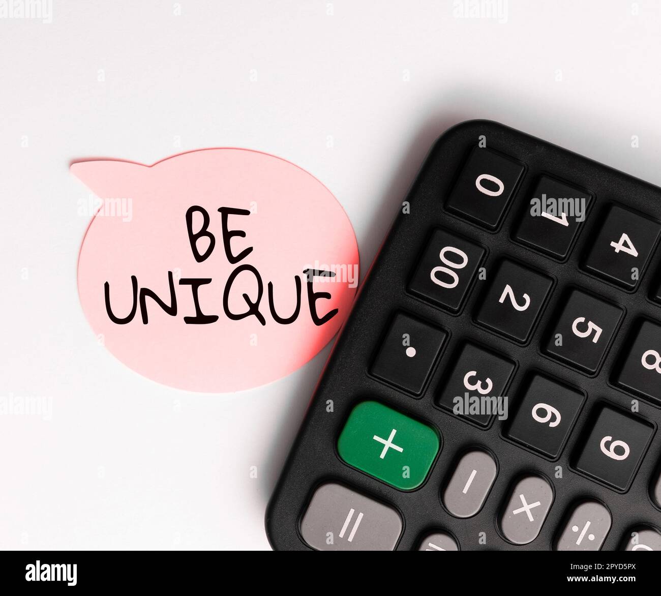 Writing displaying text Be Unique. Business concept being the only one ...