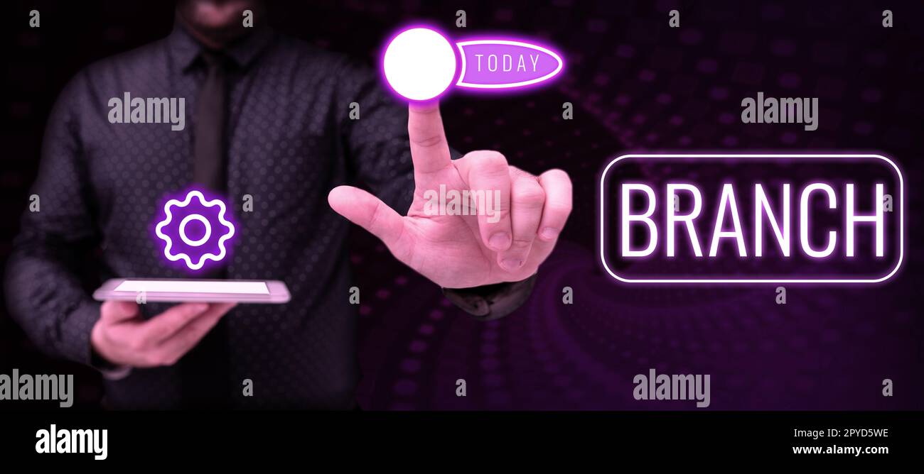 Handwriting text Branch. Word for a part of a tree which grows out from ...