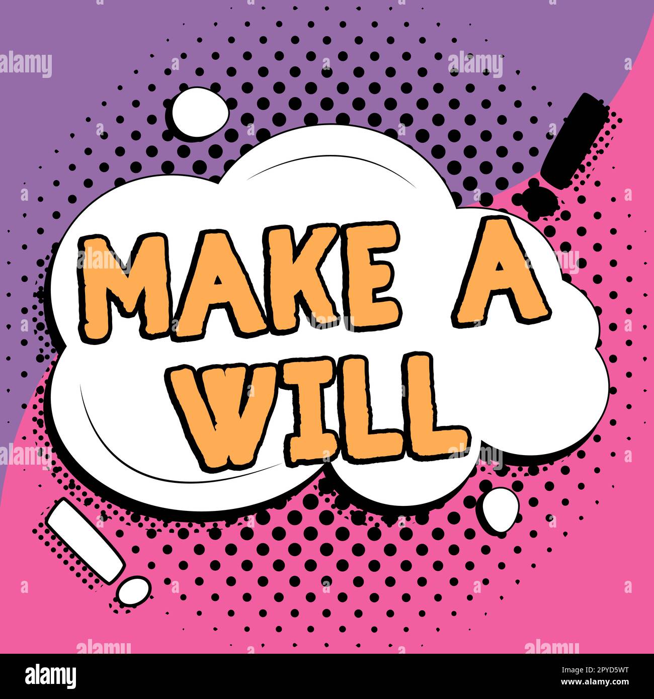 Conceptual caption Make A Will. Business approach Prepare a legal ...