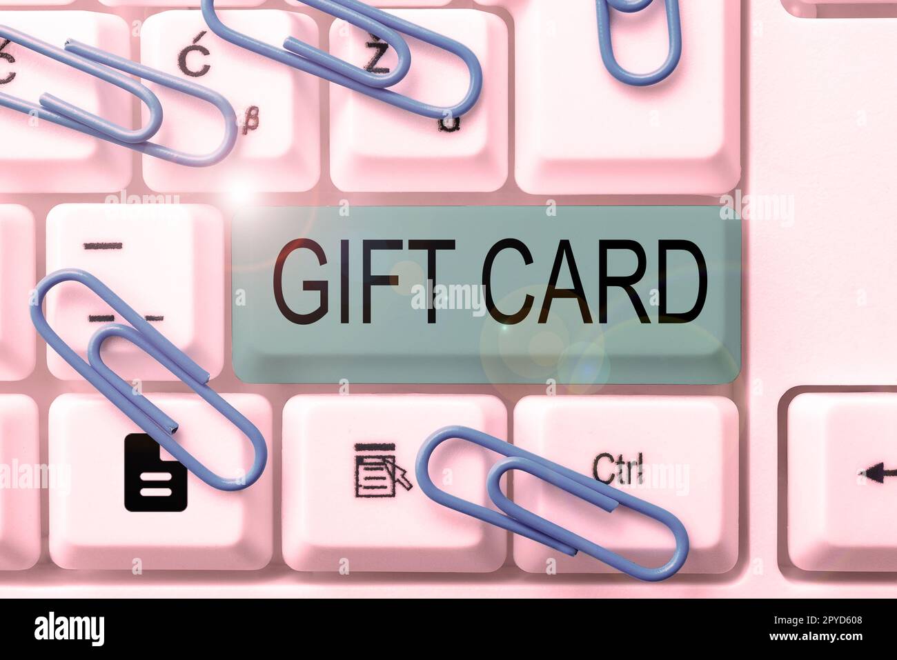 Hand writing sign Gift Card. Word for A present usually made of paper ...