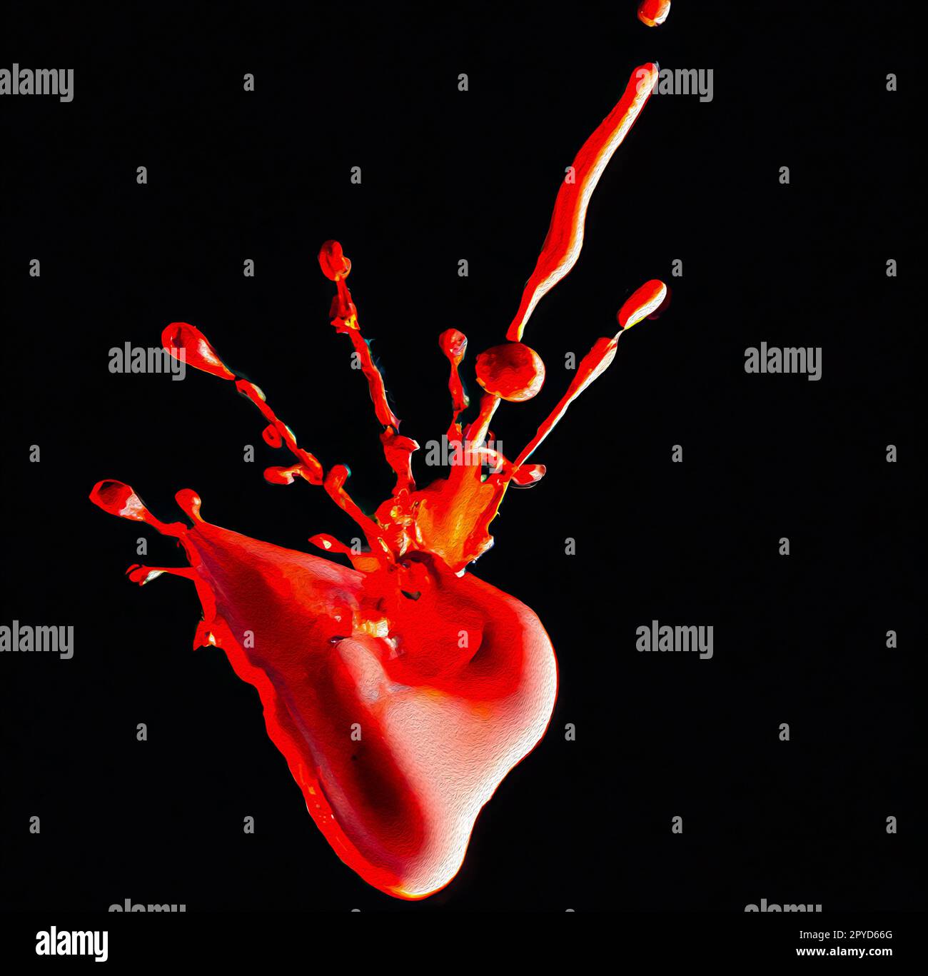 Abstract ink drops explode splash hi-res stock photography and images ...