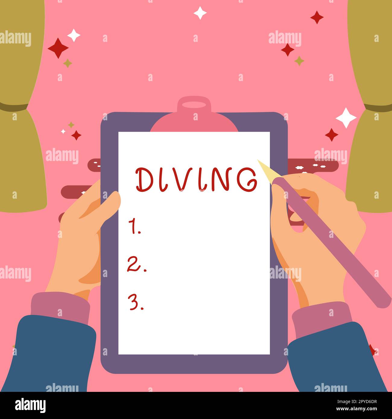 Writing displaying text Diving. Business showcase sport or activity of ...