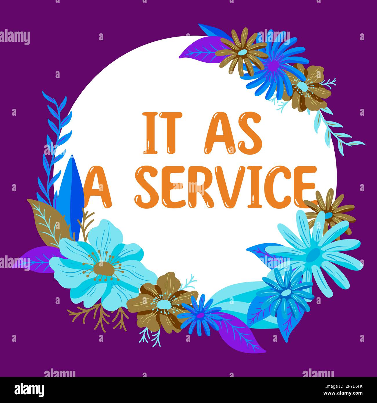 Text showing inspiration It As A Service. Business idea information ...