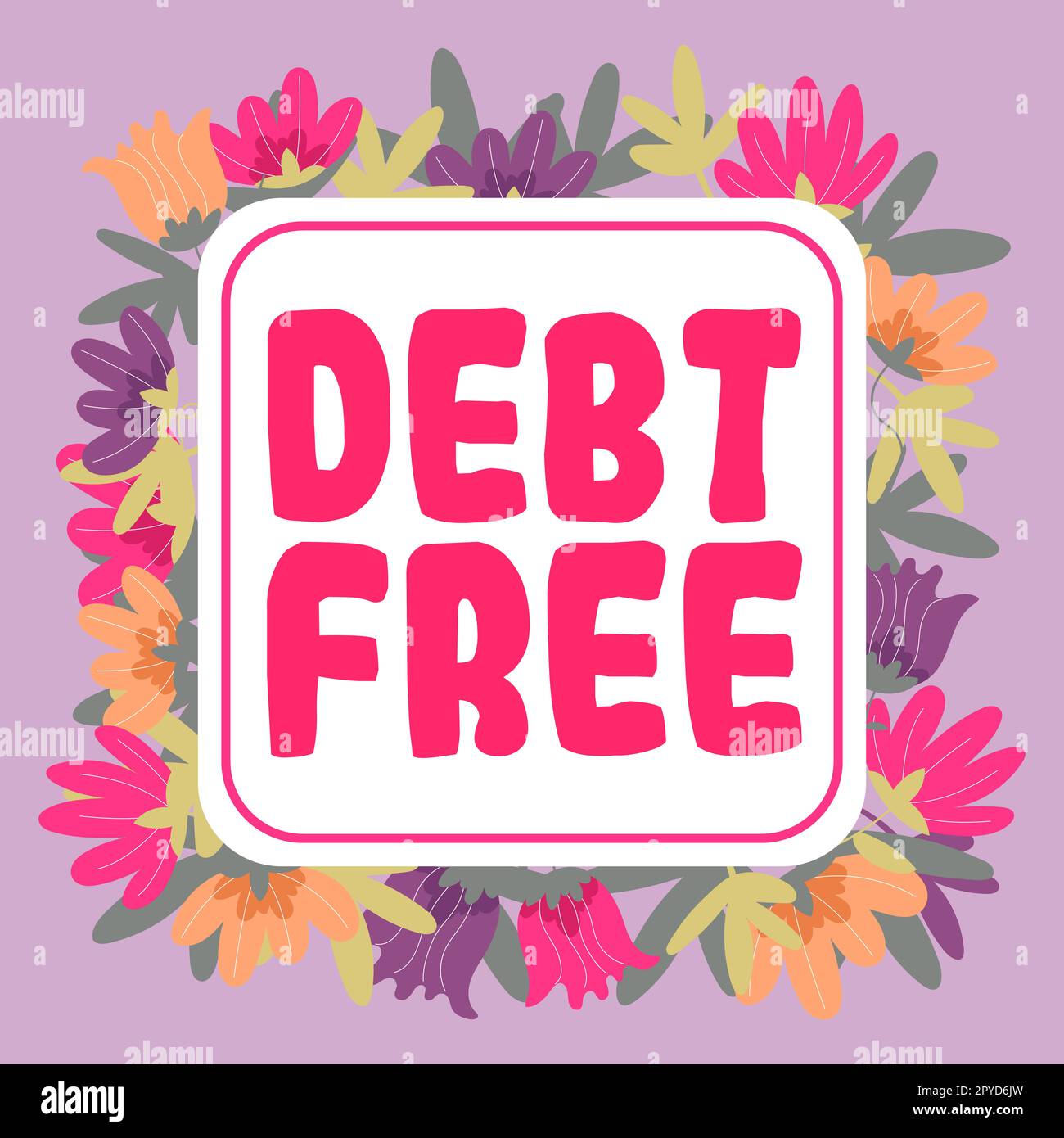 Handwriting text Debt Free. Conceptual photo Financial freedom Not ...