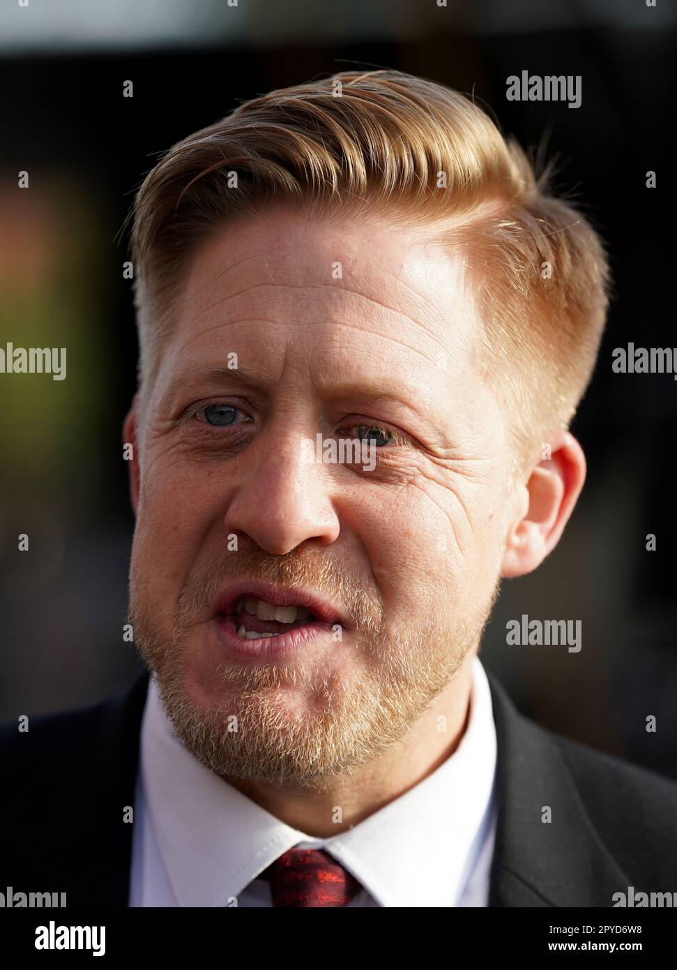 Manchester United academy director Nick Cox as a new statue of former ...