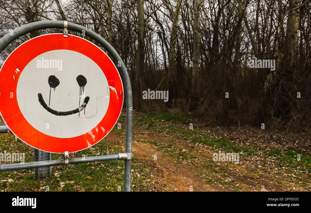 Prohibition sign no vehicles hi-res stock photography and images - Alamy