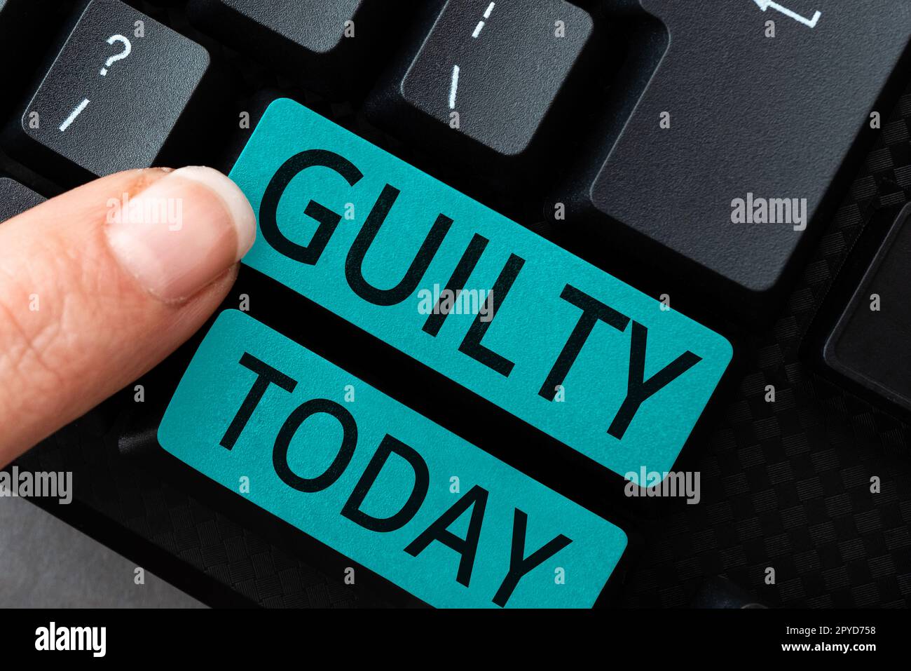 Conceptual caption Guilty. Concept meaning culpable of or responsible ...