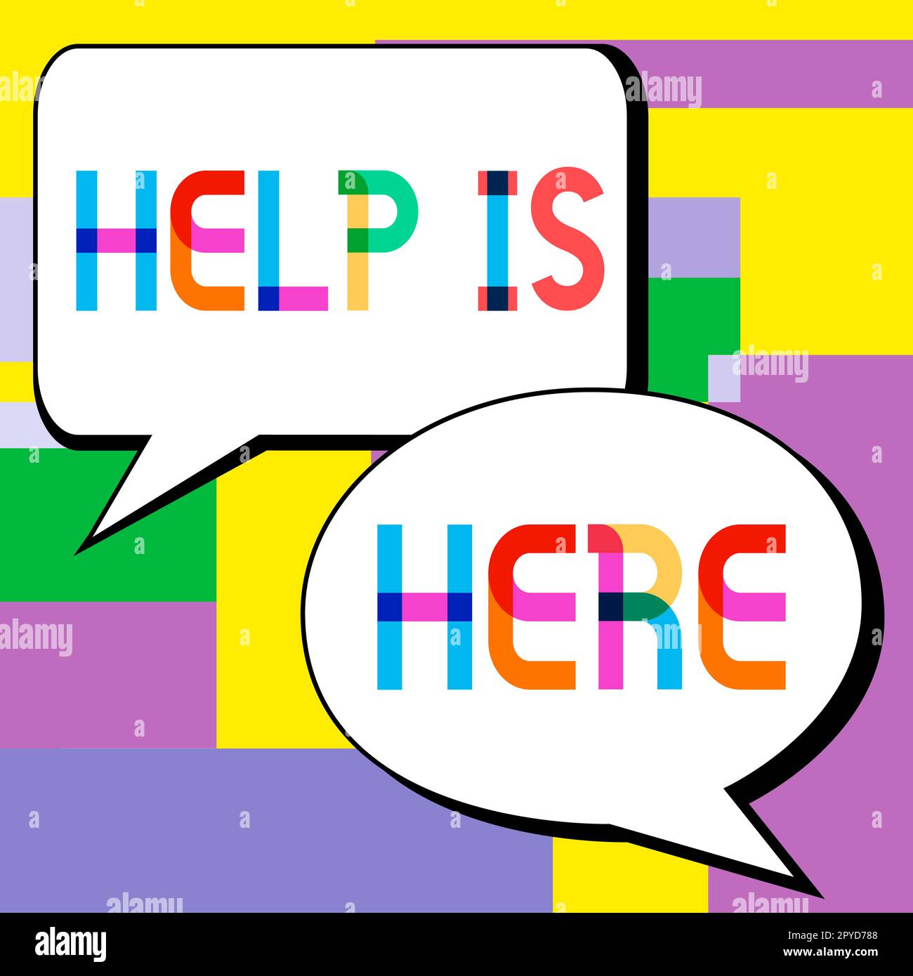 Handwriting text Help Is Here. Conceptual photo The action of helping ...