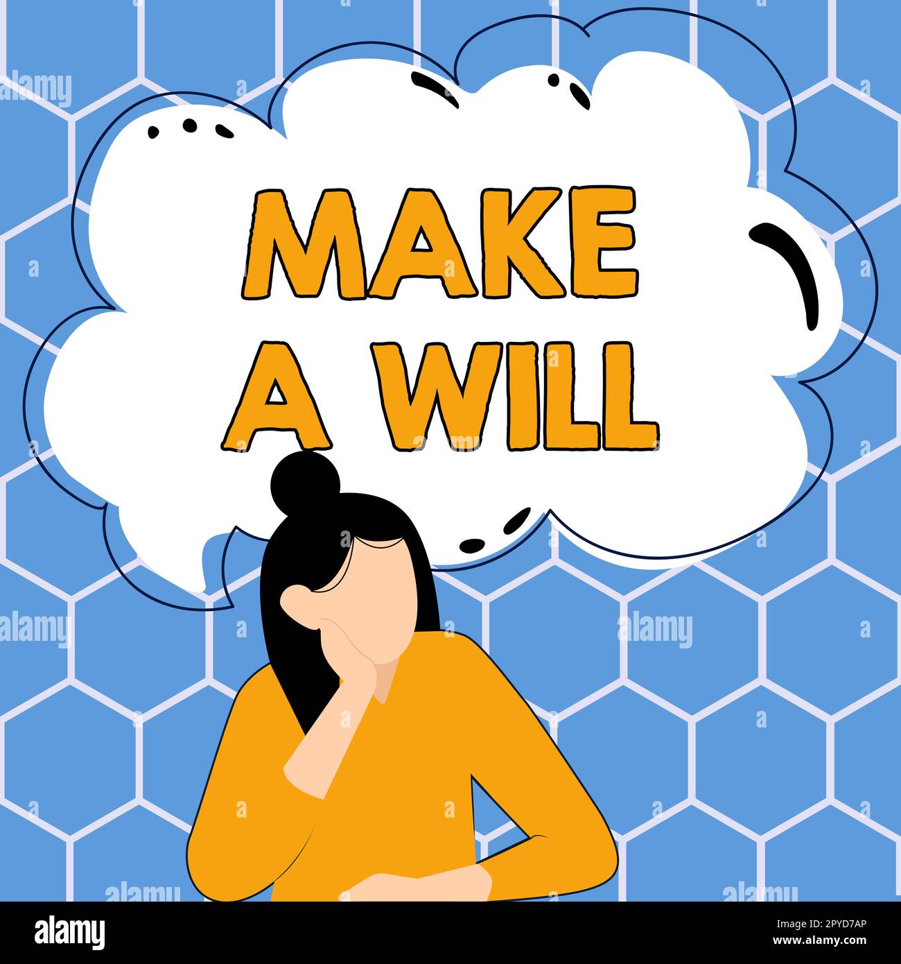 Sign displaying Make A Will. Business concept Prepare a legal document ...