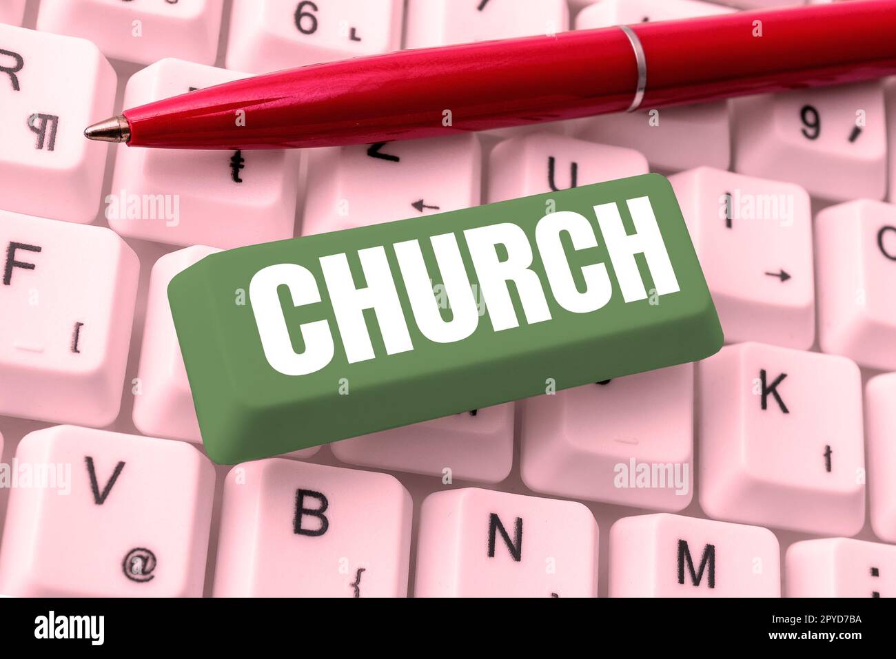 Handwriting text Church. Word Written on Building used for public ...