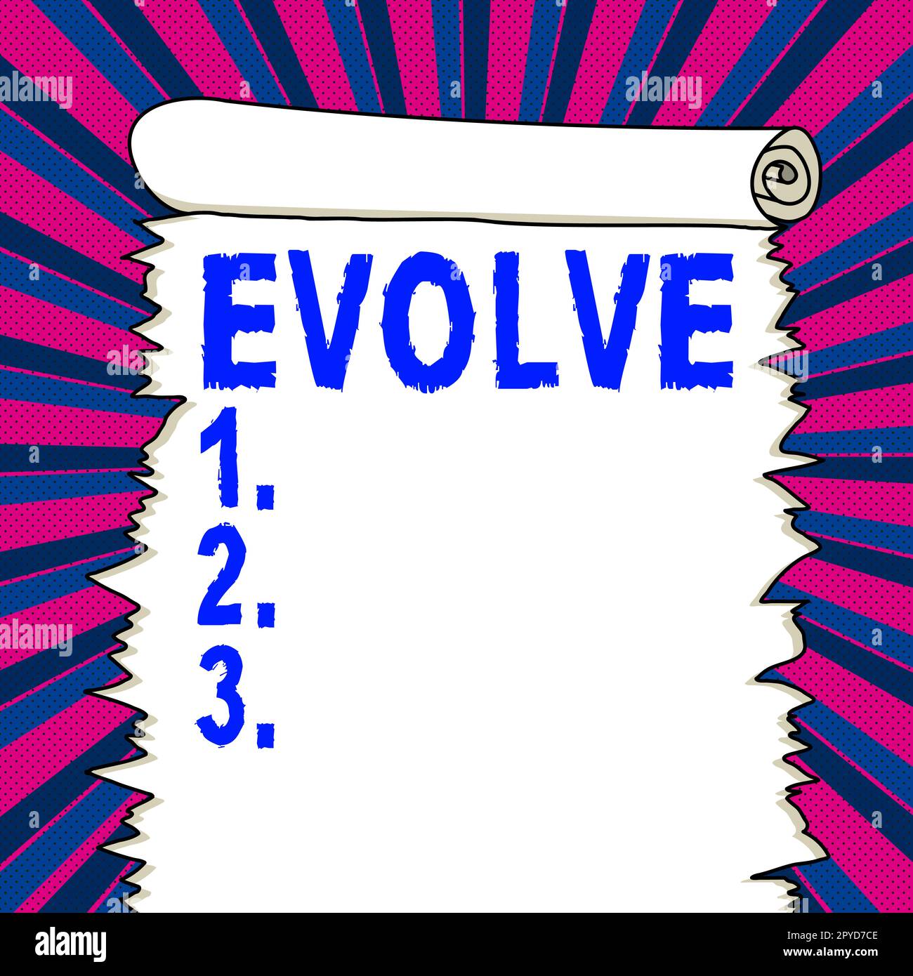 Conceptual display Evolve. Internet Concept develop gradually Improve ...