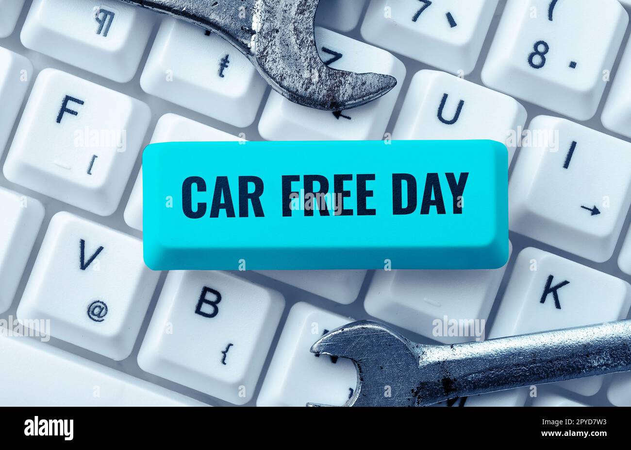 Sign displaying Car Free Day. Conceptual photo Environment protection ...