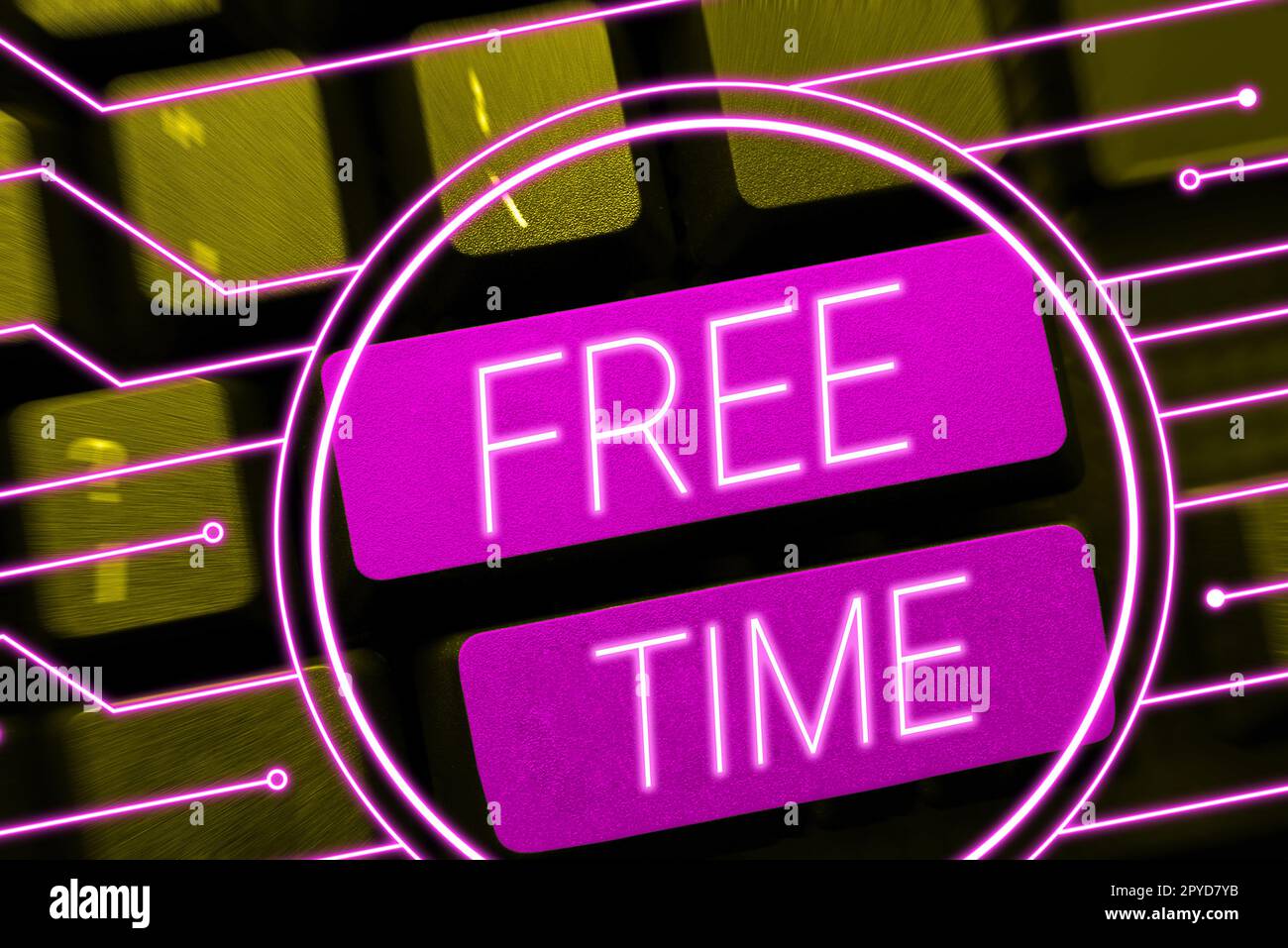 Text showing inspiration Free Time. Business concept time available for ...