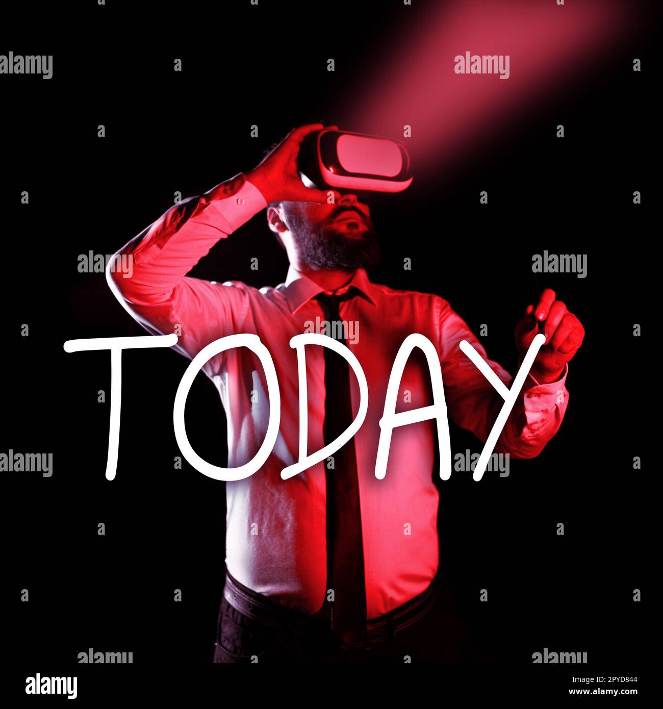 Sign displaying Today. Business overview this present day Current ...