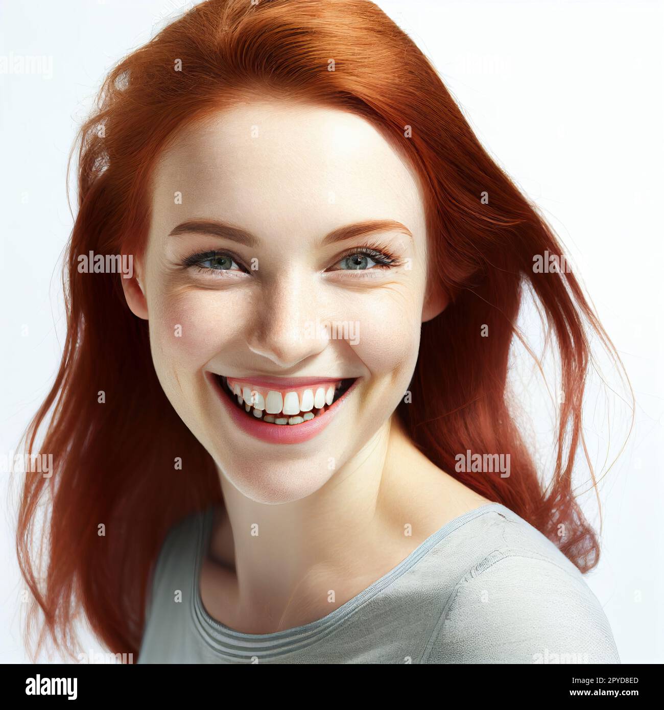 Girl smiling camera looking over hi-res stock photography and images ...
