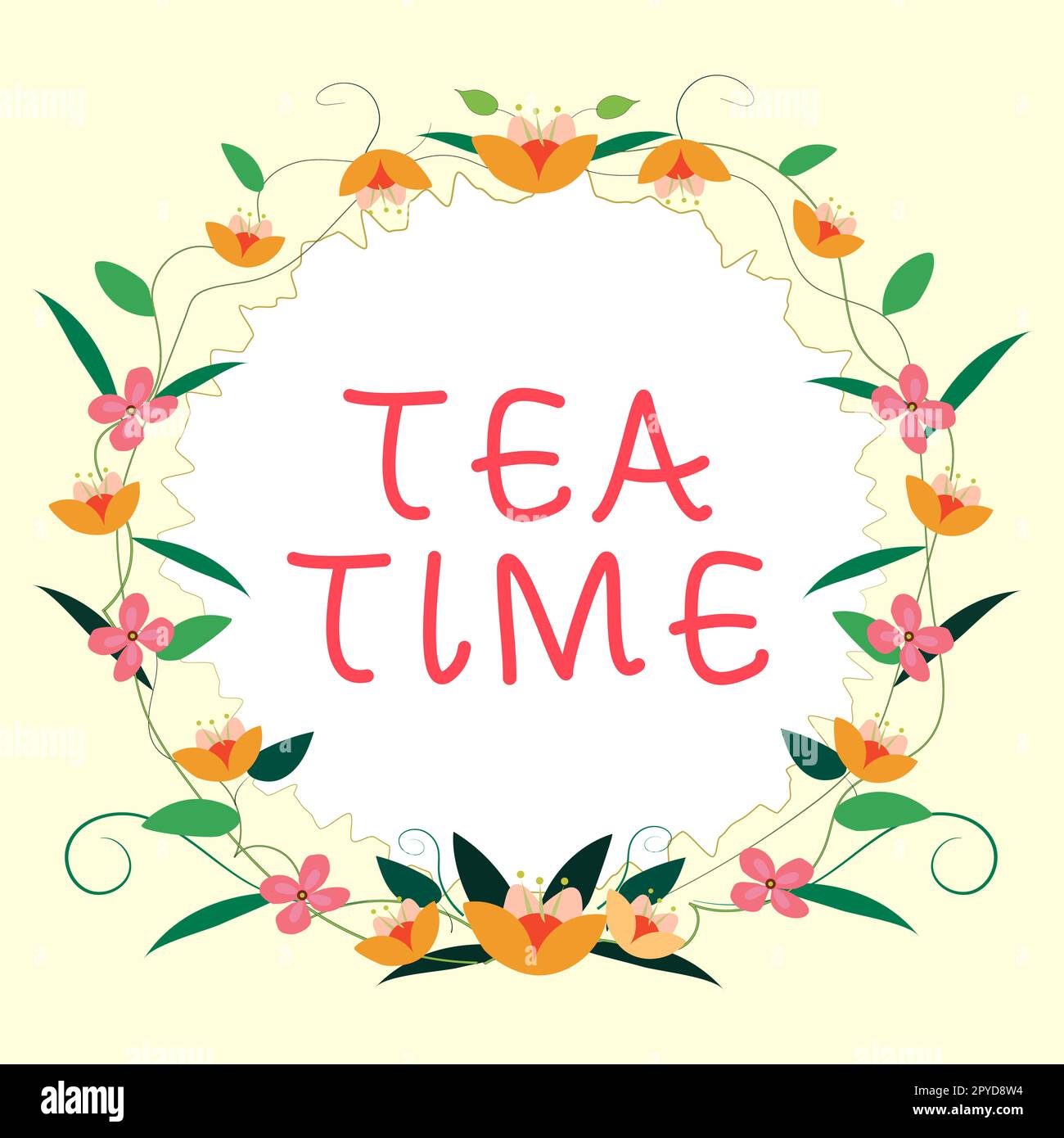 Inspiration showing sign Tea Time. Business overview the time in the ...