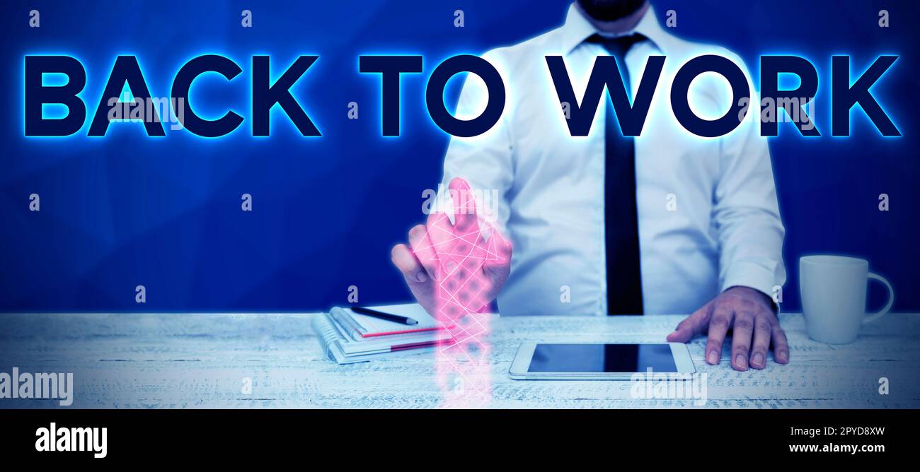 Employee welcome back sign hi-res stock photography and images - Alamy