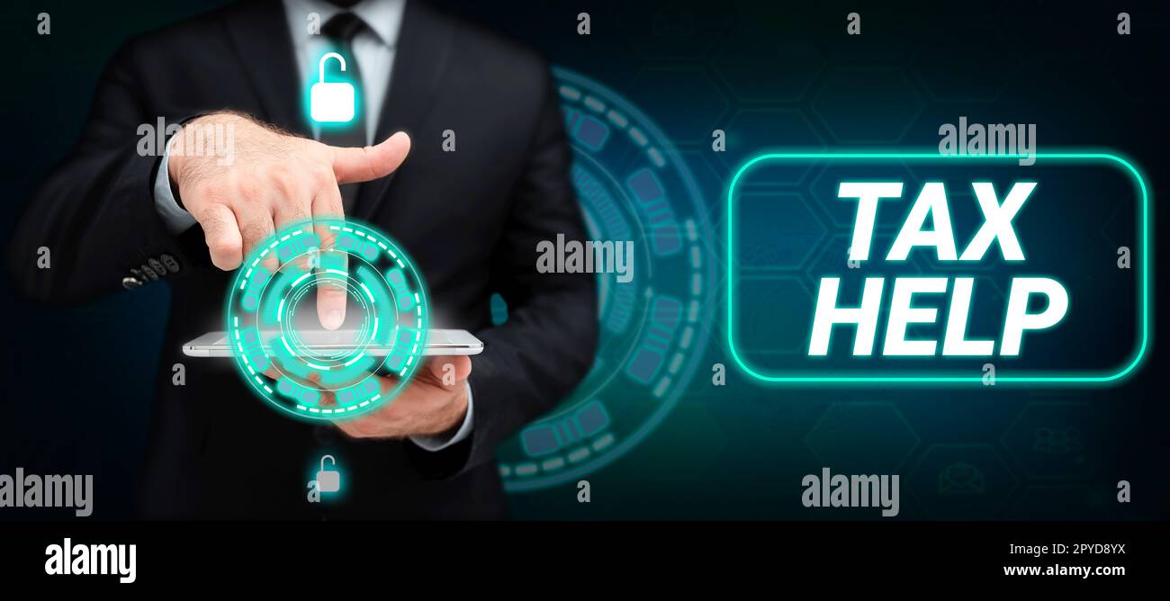 Inspiration showing sign Tax Help. Word for Assistance from the ...