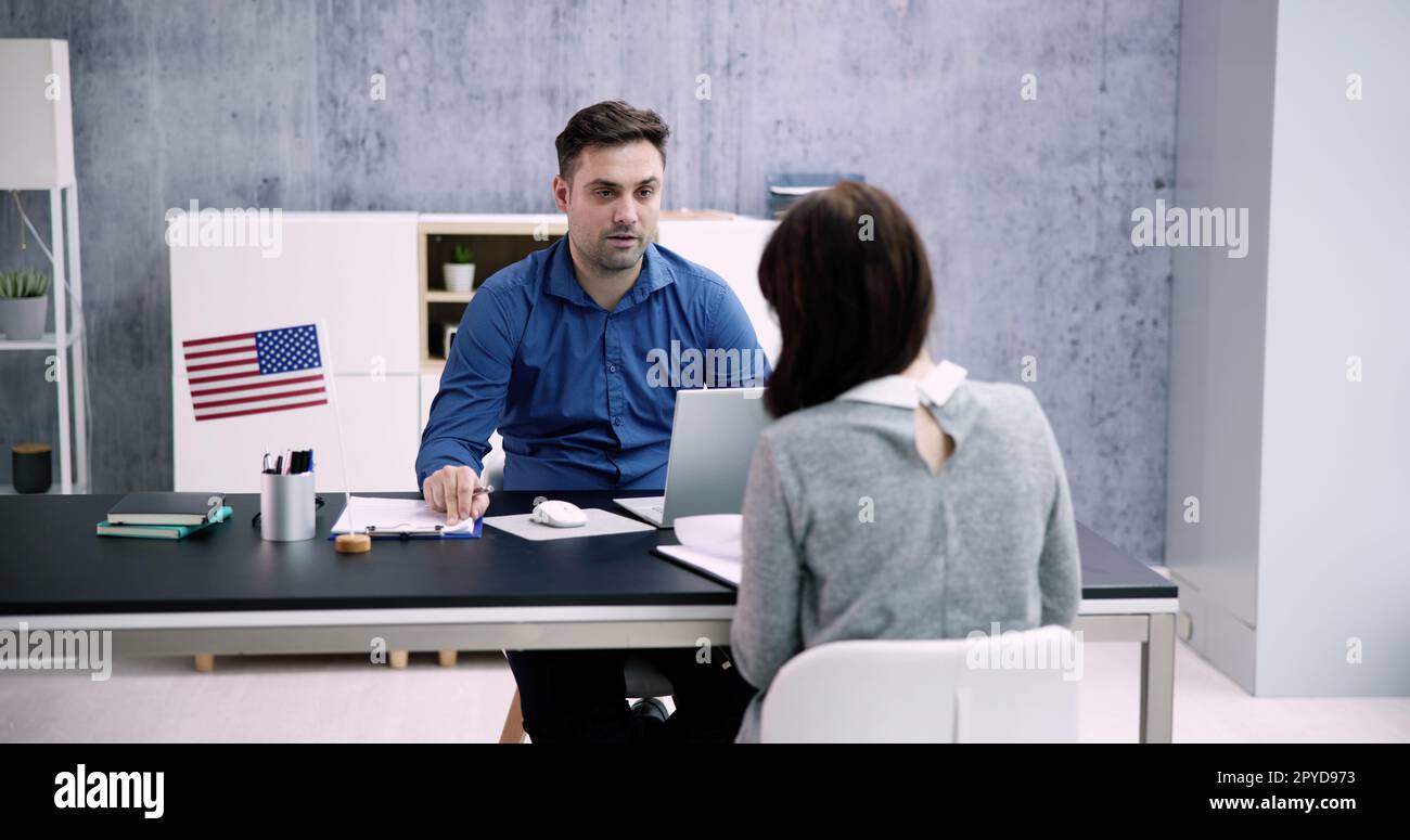 Us immigration application visa hi-res stock photography and images - Alamy