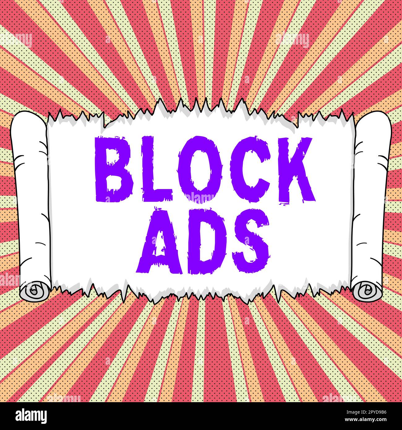 Hand writing sign Block Ads. Business concept program that will remove ...