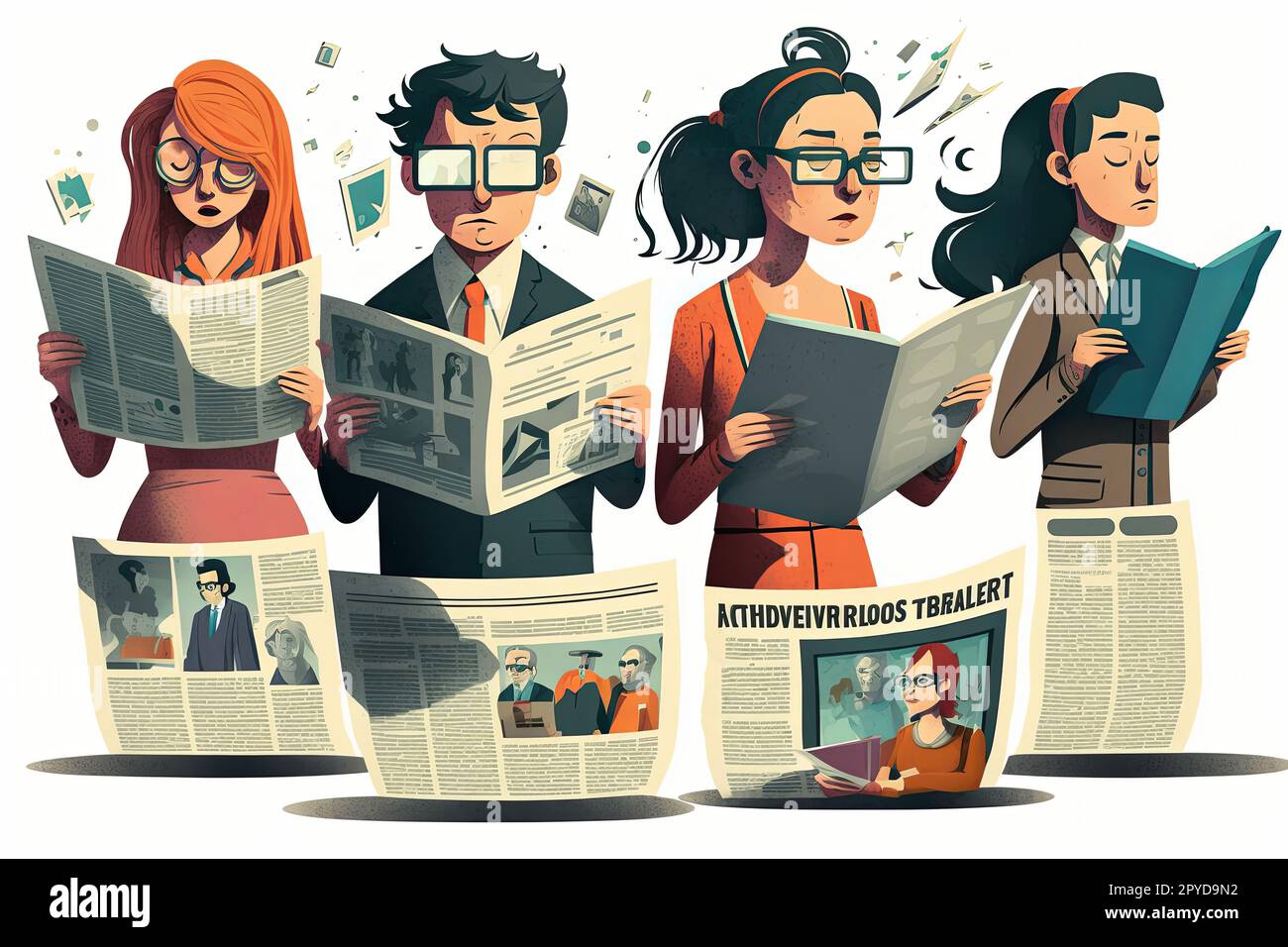 Reading_the_paper hi-res stock photography and images - Alamy