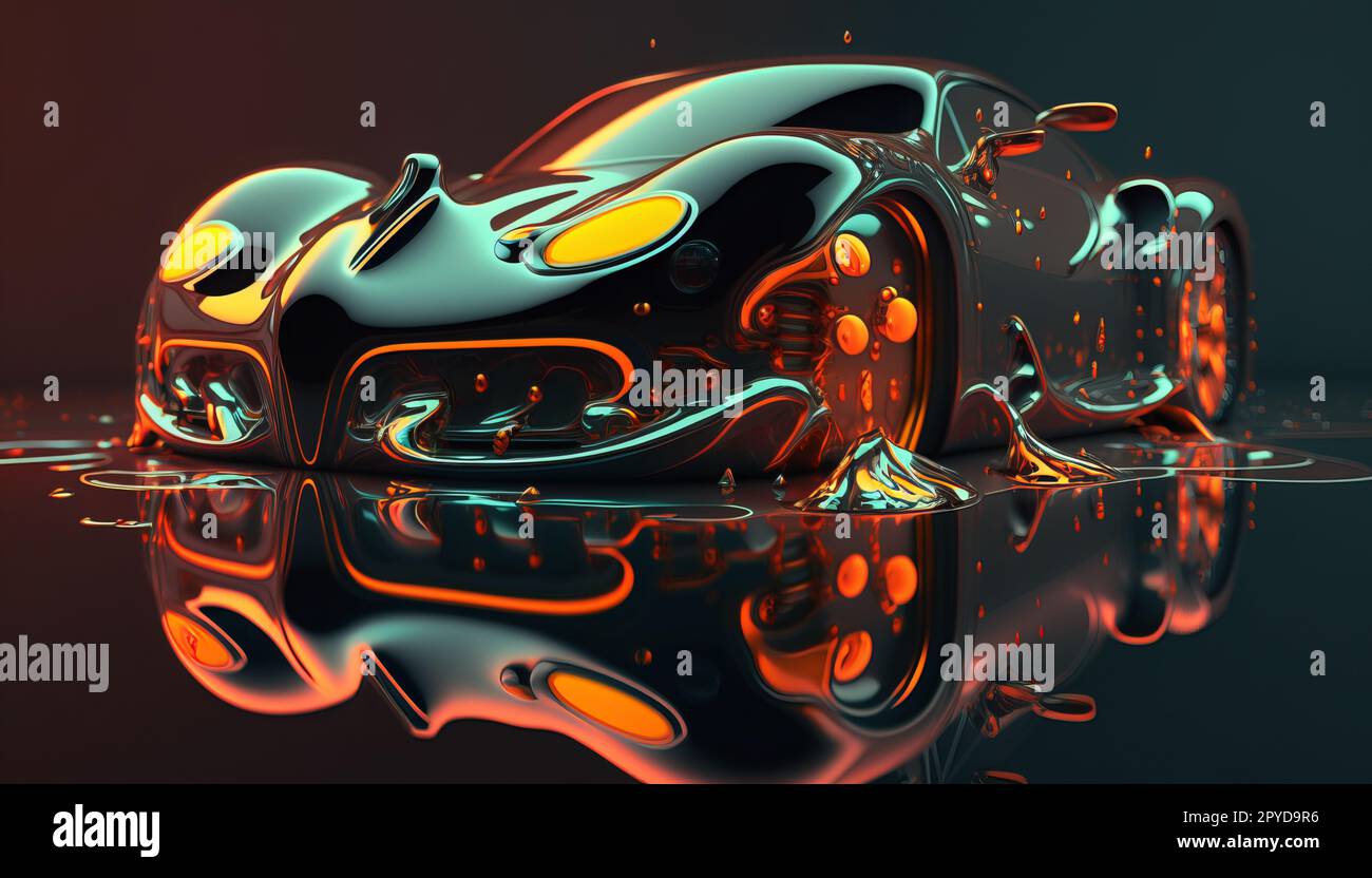 Cool Cars With Neon Lights And Flames