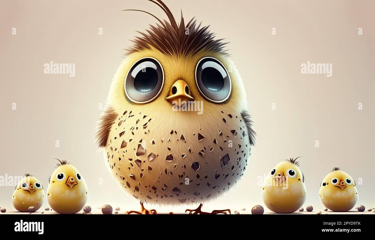 Cartoon chicken character hi-res stock photography and images - Alamy