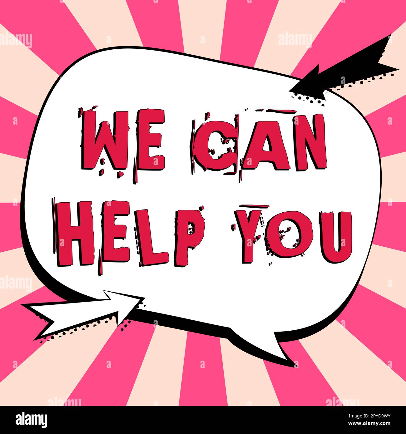 Conceptual caption We Can Help You. Business idea Support Assistance ...