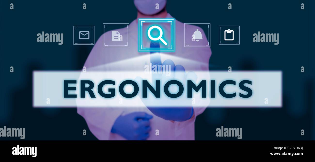 Inspiration showing sign Ergonomics. Concept meaning fitting or ...